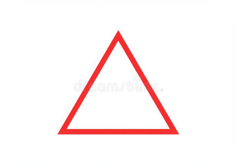 Red Equilateral Triangle Shape Stock Illustrations – 205 Red ...
