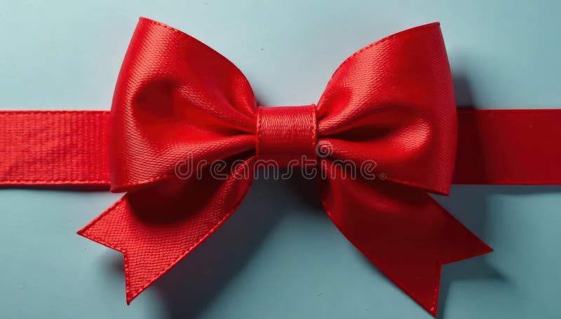 A Simple Red Grosgrain Bow with a Smaller Red Bow Atop , Celebration ...
