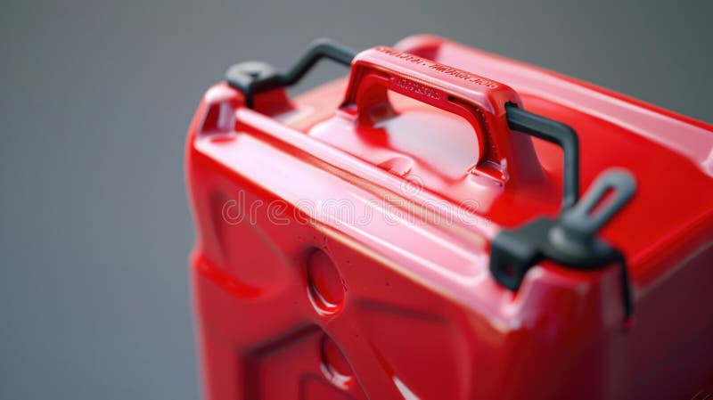 A Simple Red Plastic Container with a Black Handle. Suitable for ...
