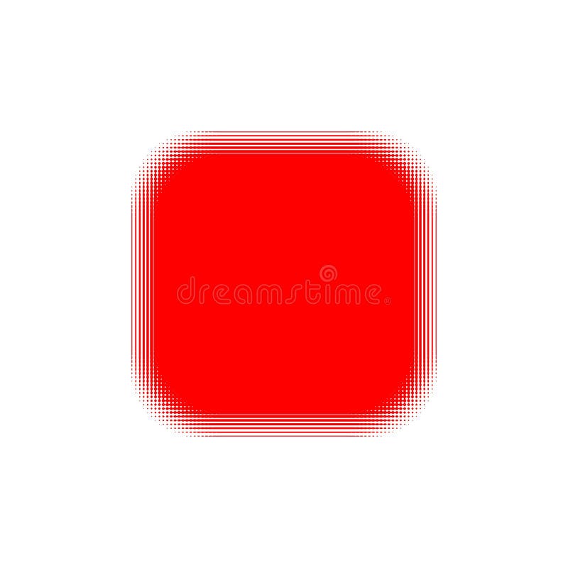 Simple Red Shapes on White Templates Stock Illustration - Illustration ...