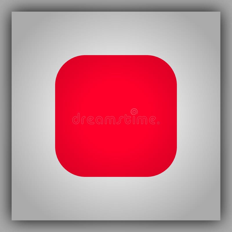 Simple Red Shapes on White Templates Stock Illustration - Illustration ...