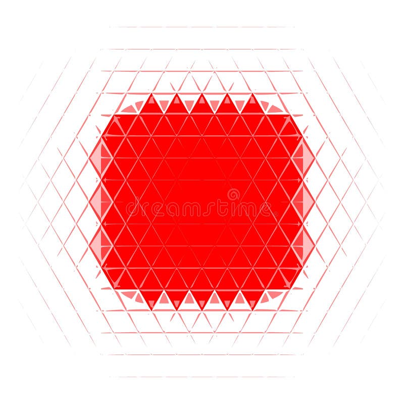 Simple Red Shapes on White Templates Stock Illustration - Illustration ...