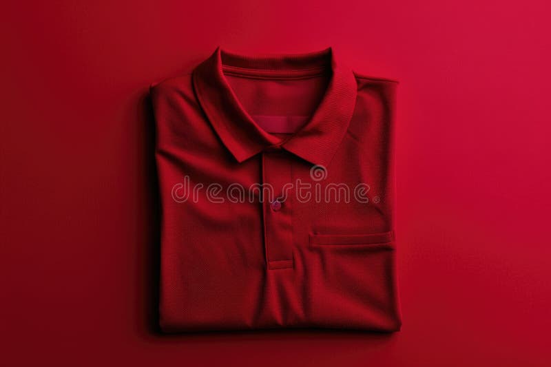 A Simple Red Shirt on a Solid Red Background Stock Illustration ...