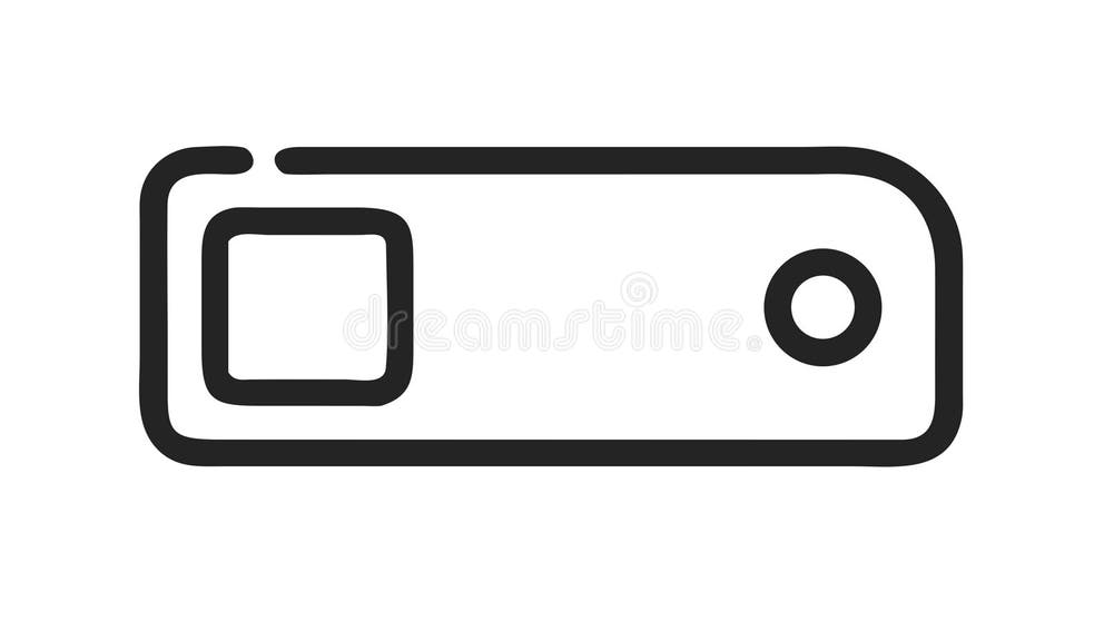 Simple Remote Control Electronic Device Icon , Vector Design Generative ...