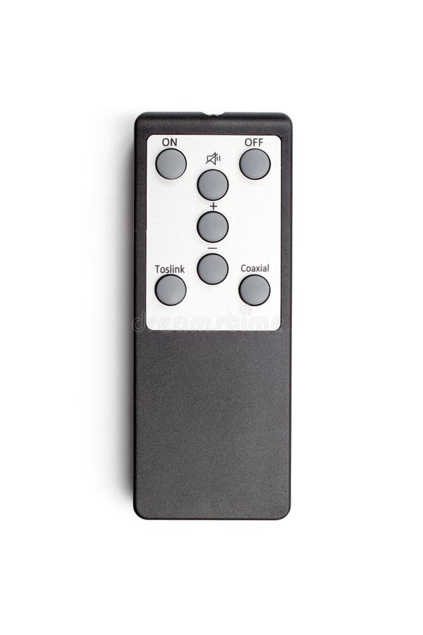 Simple Remote Control on a White Background. Stock Photo - Image of ...