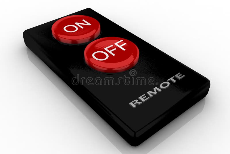 Simple remote isolated stock illustration. Illustration of press - 3468781