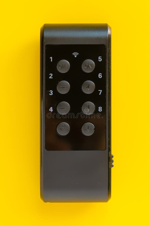 Simple Remote Wireless Controlle on the Color Background Isolated Top ...