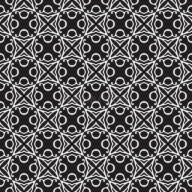 Simple Repeated Black Background Pattern Vector. Monochrome or Contrast ...