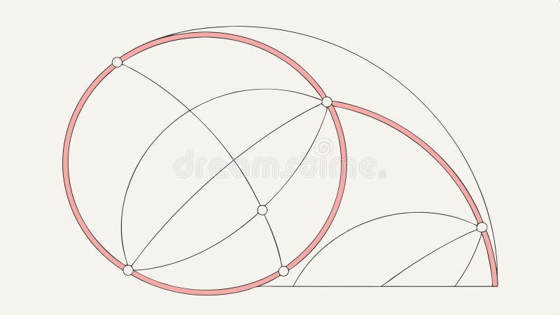Simple Repeating Geometric Pattern of Overlapping Circles Vector Design Generative AI Stock ...