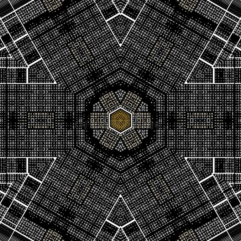 Simple Repeating Hexagonal Seamless Grid Pattern and Design in Shades ...