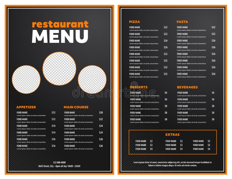 Simple Food Menu Cafe Menu Design Menu Design Layout Menu Restaurant ...