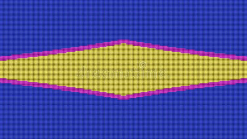 Simple Retro Art Pattern Loop. Abstract Holographic Minimalistic Pixel ...