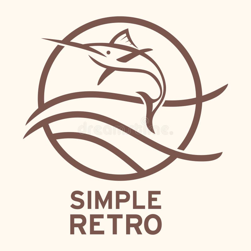 Simple Retro Logo Template stock vector. Illustration of sign - 58249455