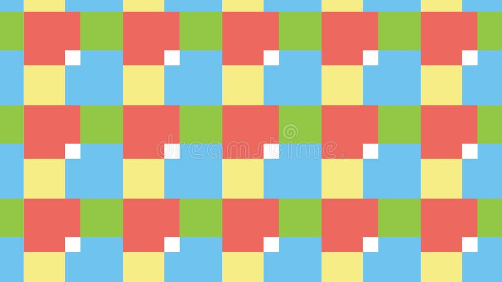 Simple RGB block pattern stock illustration. Illustration of game ...