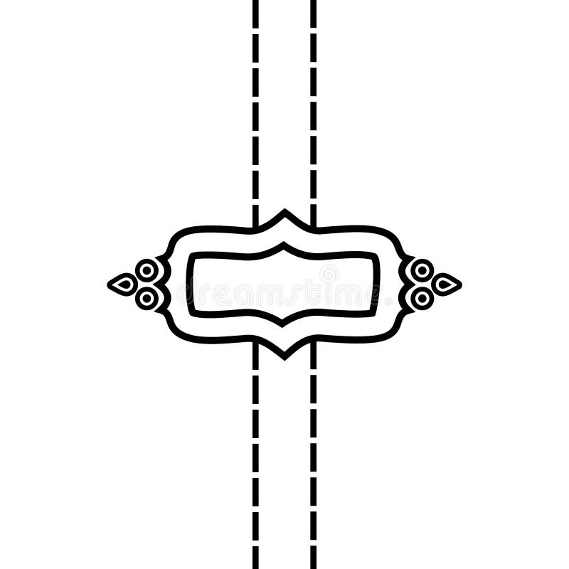 Simple Ribbon Vector stock vector. Illustration of outline - 197088123