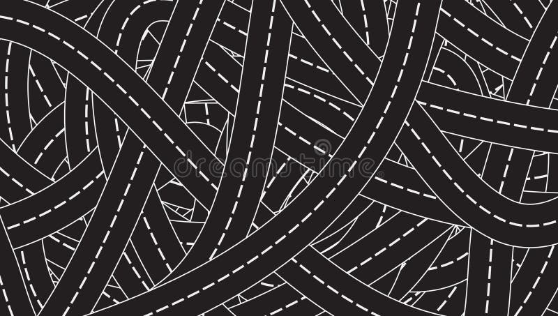 Simple Road Texture Template Stock Illustration - Illustration of ...