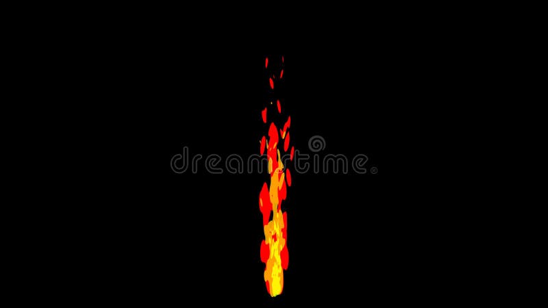 Simple Roaring Flame Animation Graphics Stock Footage - Video of ...