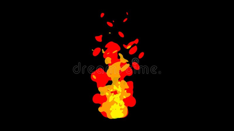 Simple Roaring Flame Animation Graphics Stock Footage - Video of fuel ...