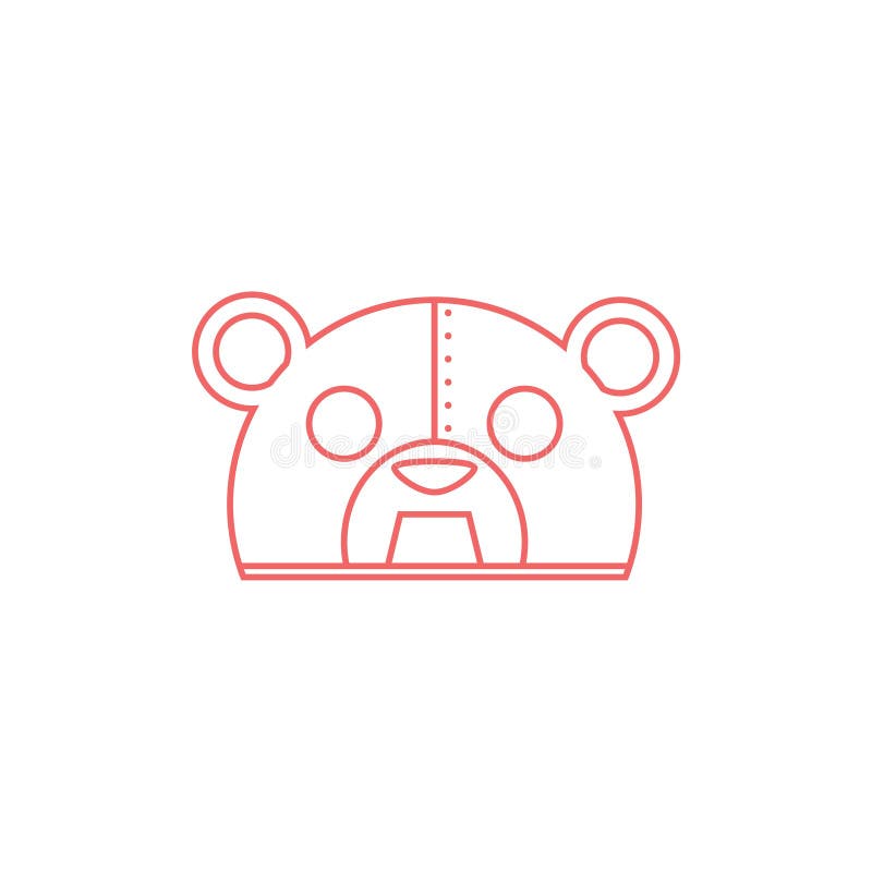 Bear Head Mascot Logo Template Stock Vector - Illustration of animal ...