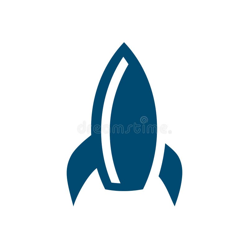 Simple Rocket Logo Icon Design Template Elements, Vintage Style Space ...