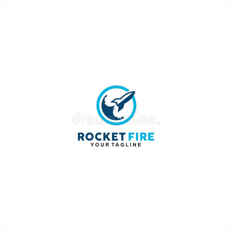 Simple Rocket Logo Template Design Icon Stock Vector - Illustration of ...
