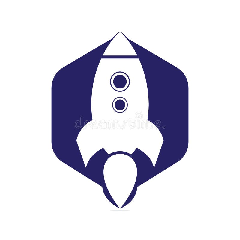 Simple Rocket Logo Vector. Rocket Logo Stock Vector - Illustration of ...