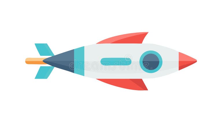 Simple Rocket Ship Icon, Startup and Launch Symbol, Vector Design ...