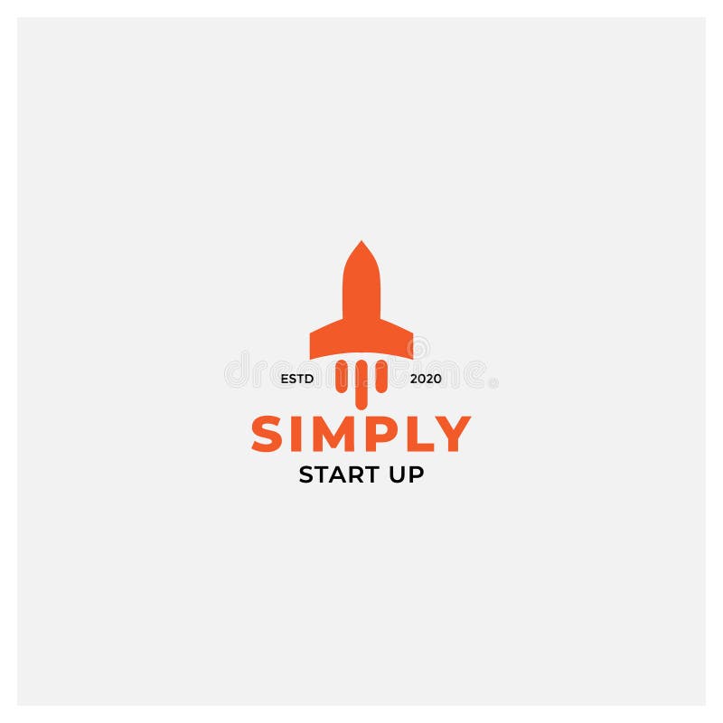 Simple Rocket for Start Up Logo Design Icon Stock Vector - Illustration ...