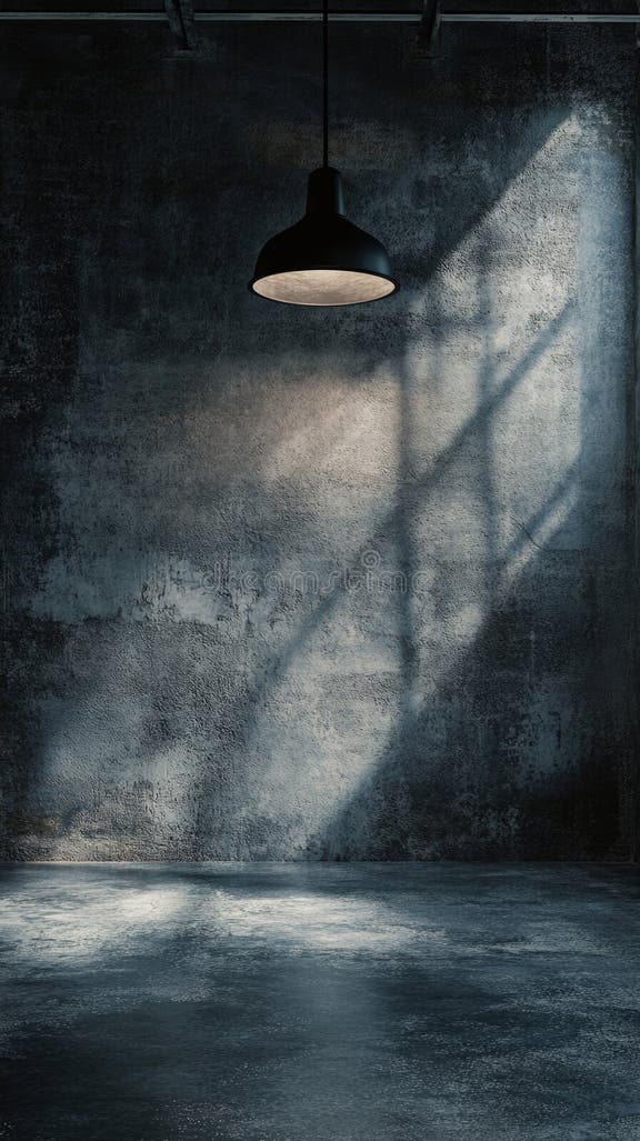 A Simple Room with a Single Light Source Hanging from the Ceiling ...