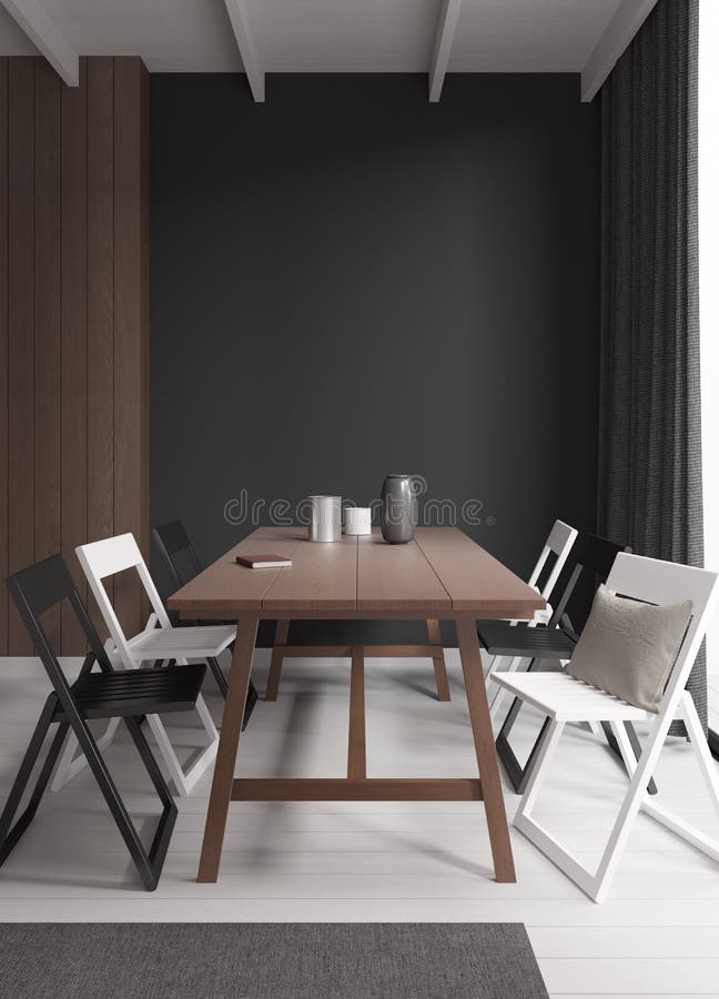 Simple Room with Soft Sofa 3d Rendering Stock Illustration ...