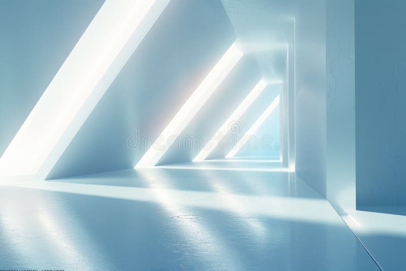 A Simple Room with White Walls and Natural Light Entering through the ...