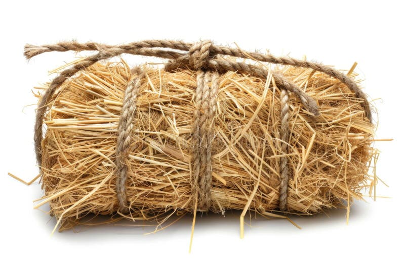A Simple Rope with a Bundle of Straw Wrapped Around it Stock Photo ...