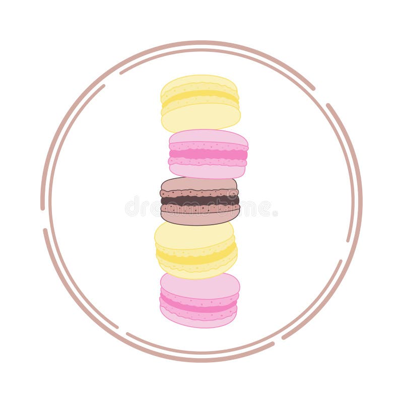 Round French Pastries Stock Illustrations – 676 Round French Pastries ...