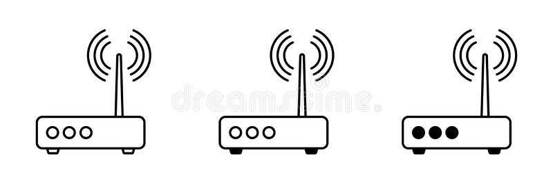 Simple Router Icon, Vector Line Router Icon. Stock Vector ...