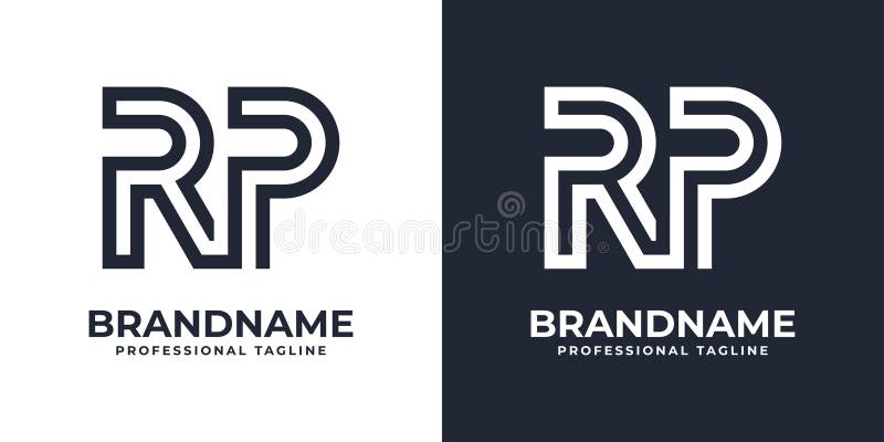 Simple RP Monogram Logo, Suitable for Any Business with RP or PR ...