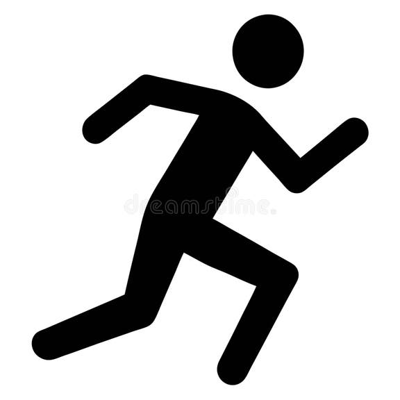 Simple running icon stock vector. Illustration of fitness - 359564706
