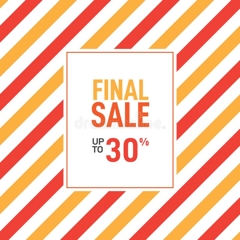 Simple Sale Banner and Poster Design for Sale Stock Illustration ...