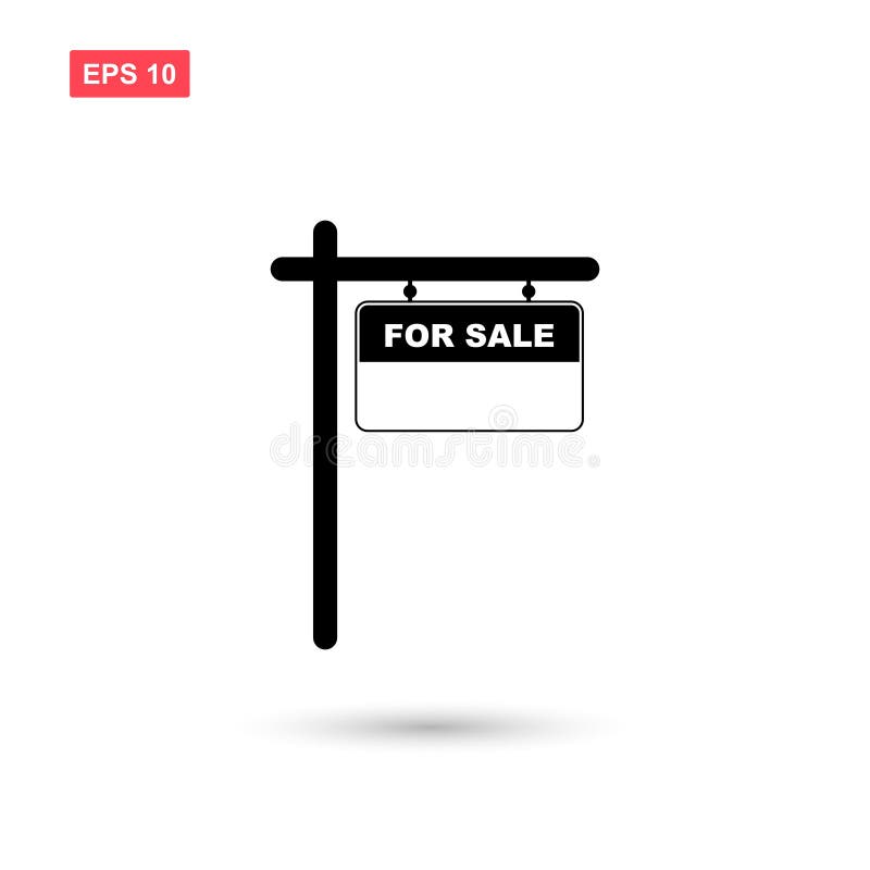 Simple for Sale Sign Vector Isolated 3 Stock Vector - Illustration of ...