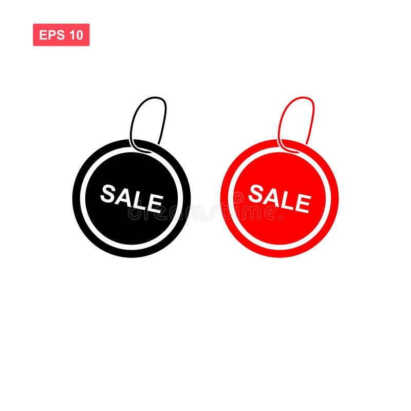 Simple Sale Vector Icon Isolated Stock Vector - Illustration of ...