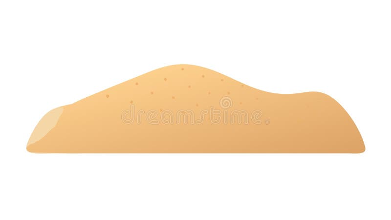 Simple Sand Pile Icon Vector for Construction Play Areas, Vector Design ...
