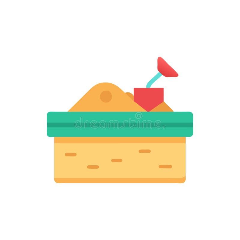 Simple Sandbox Icon for Play Stock Illustration - Illustration of ...