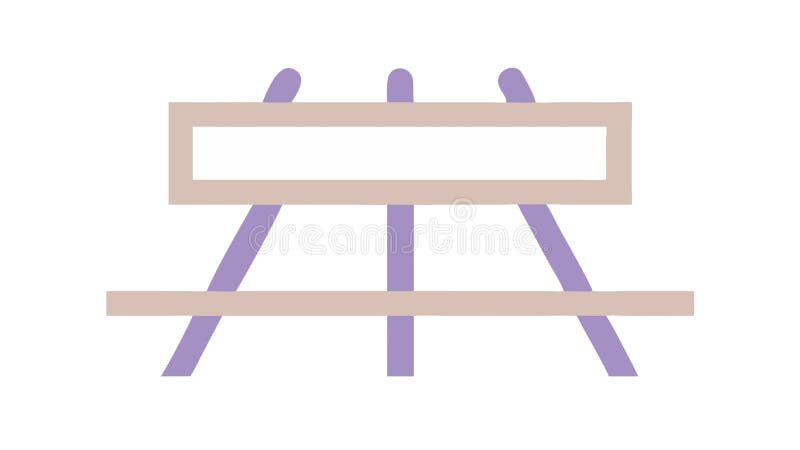 Simple Sawhorse Trestle Work Support Vector, Vector Design Generative ...