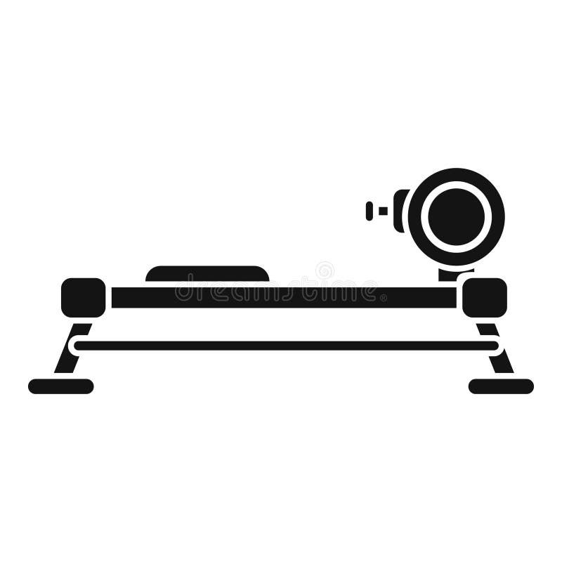 Rowing Exercise Machine Icon Representing Gym Equipment for Working Out ...