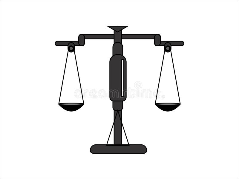 Simple Scales Logo Icon Design Template Vector Stock Vector ...