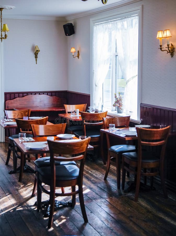 Simple Scandinavian Restaurant in Iceland S North Stock Photo - Image ...