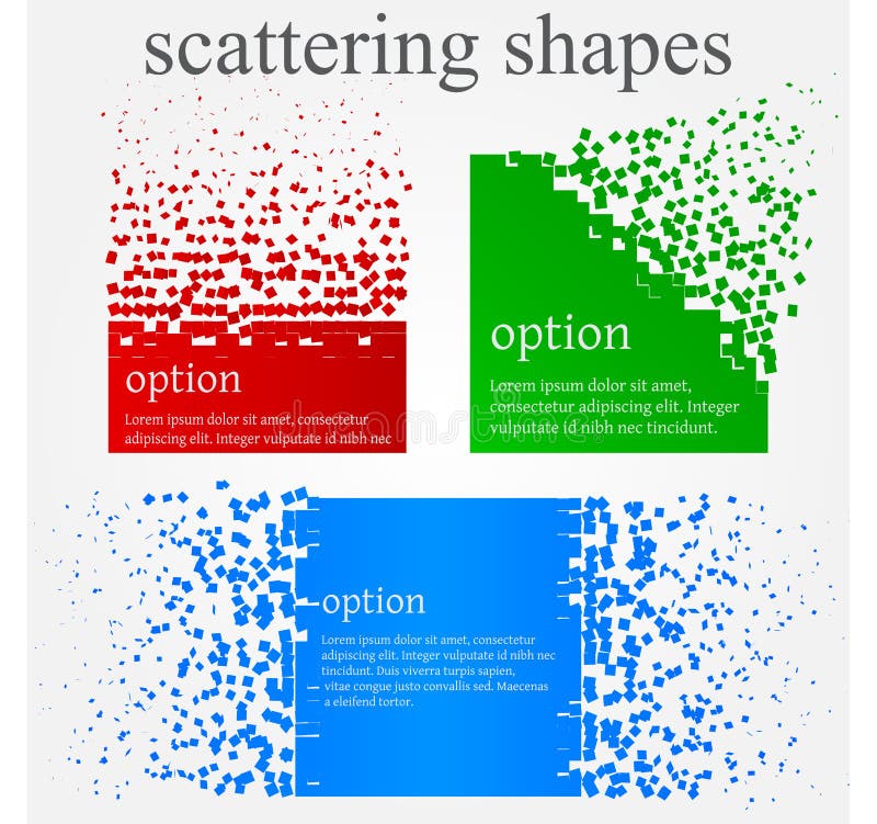 Cracking and Scattering Circle. Vertical Version. Stock Vector ...