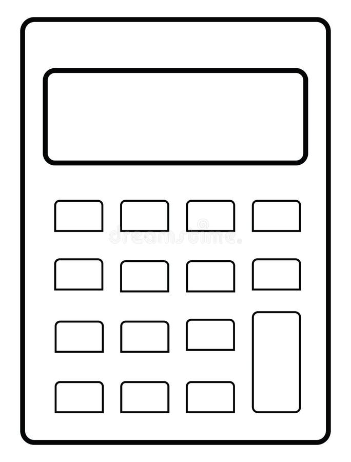 Simple School Calculator, Icon Icon Stock Vector - Illustration of icon ...