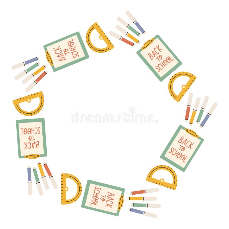 School Round Banner Stock Illustrations – 6,238 School Round Banner ...