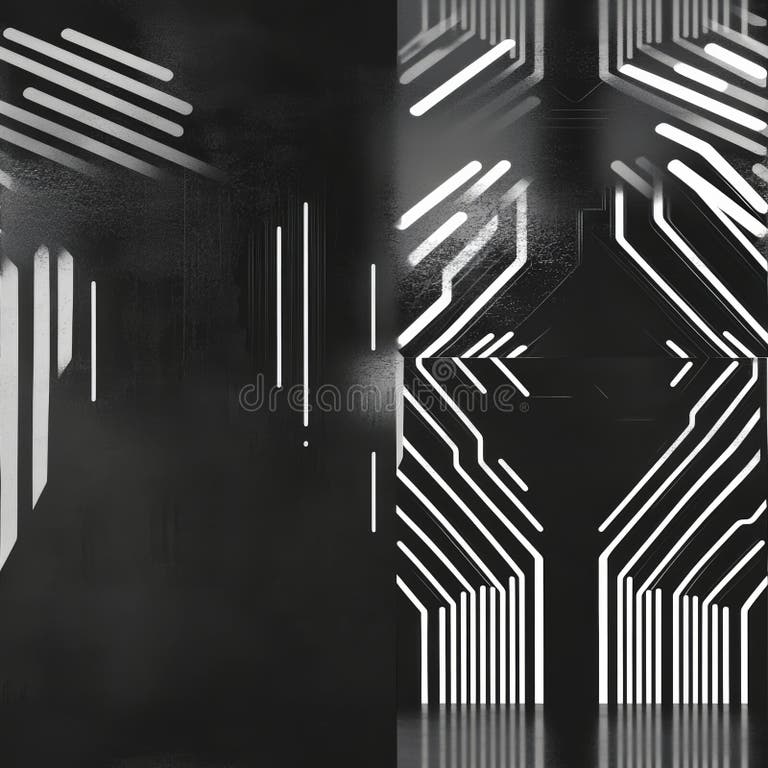 Simple Sci-Fi Wall Lines Patterns for Video Game Decal Texture ...