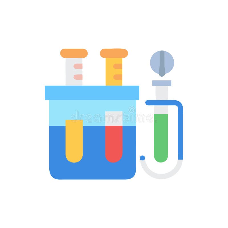 Simple Science Kit Icon for Experiments Stock Image - Illustration of ...